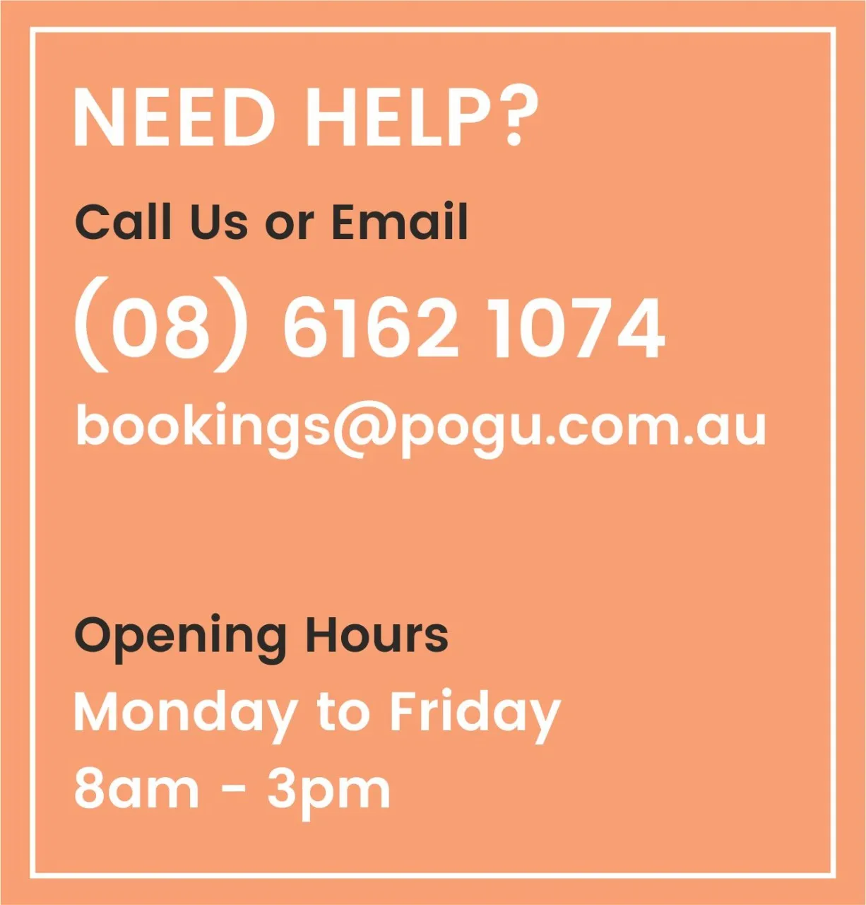 Make a Booking - POGU